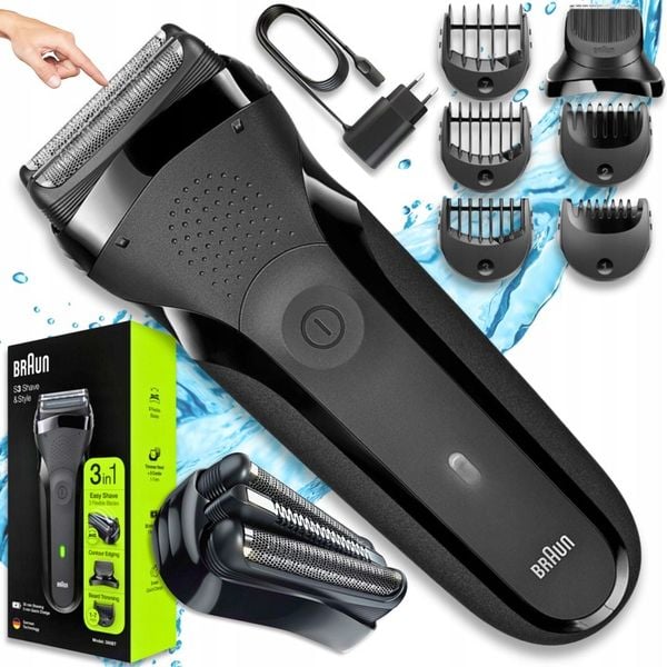 GOLARKA MĘSKA MASZYNKA DO GOLENIA BRODY GŁOWY BRAUN ELEKTRYCZNA NA ...