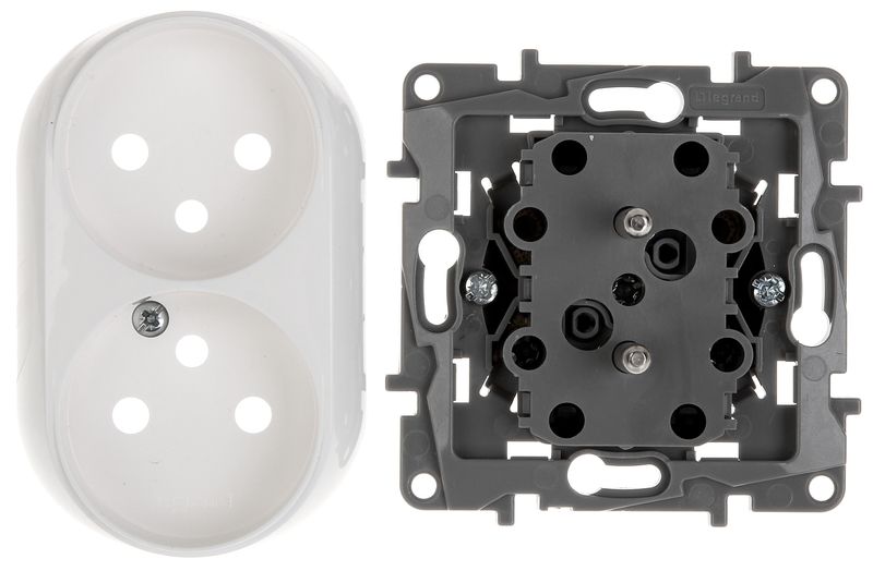 GNIAZDO PODWÓJNE LE-764542 NILOE 230 V 16 A LEGRAND - archiwum Arena.pl