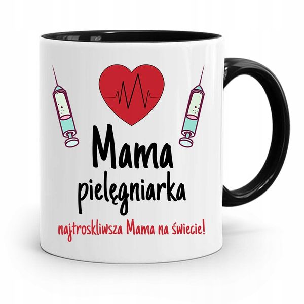 Kup Kubek Czarny Prezent Dla Najtroskliwszej Mamy Z Nadrukiem Ze ...