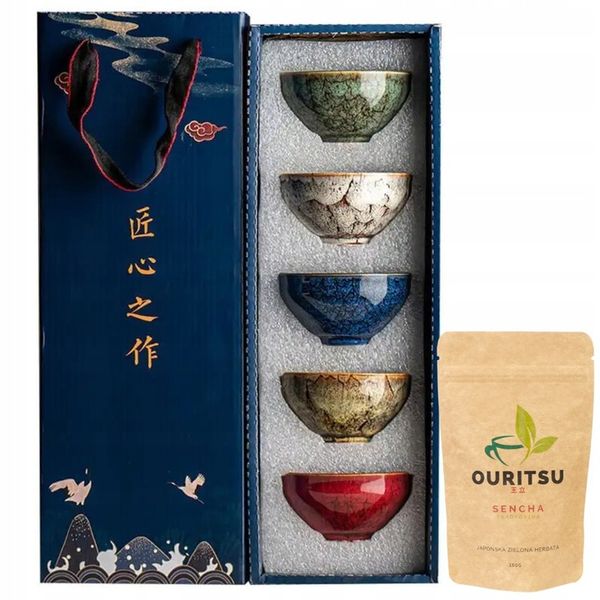 Kup Takumi Tradycyjny Zestaw 5 Filiżanek do Zielonej Herbaty, Sencha ...