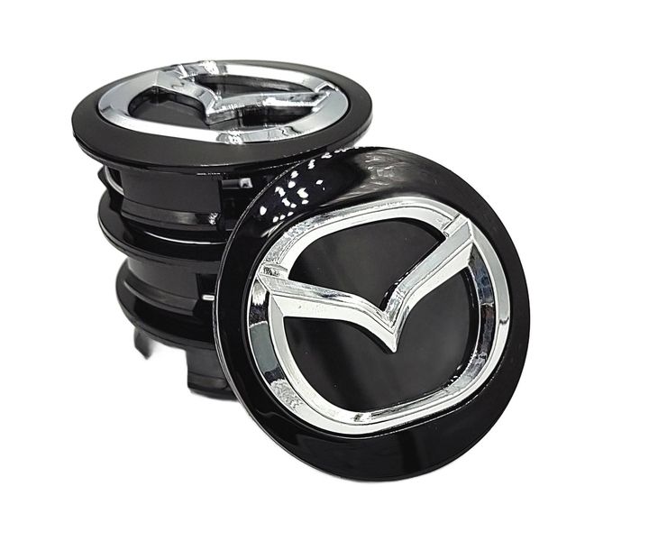 MAZDA DEKIELKI na felgi zaślepki felg KAPSLE kołpaczki MAZDA 57mm 4 szt ...