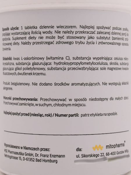 Witamina C MSE matrix 500mg - Mitopharma - 90 tab - Arena.pl