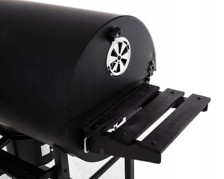 GRILL GRIL OGRODOWY WĘGLOWY POKRYWA POPIELNIK TERMOMETR BECZKA - Arena.pl