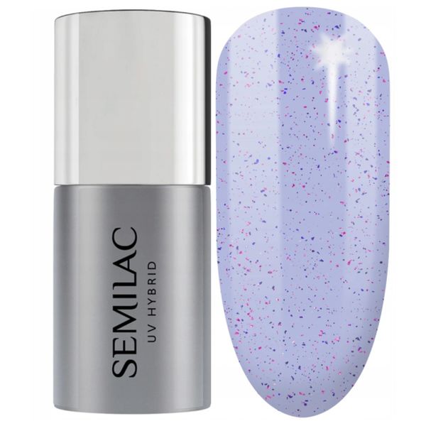Semilac T15 Top No Wipe do lakierów hybrydowych Blinking Blue & Violet ...