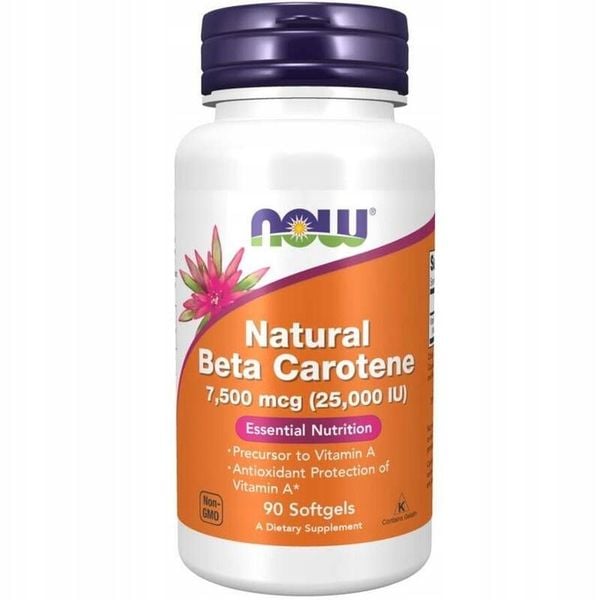 Kup Now Beta Karoten 7500mcg 25000IU 90 kap vege Vitamin Witamina A ...