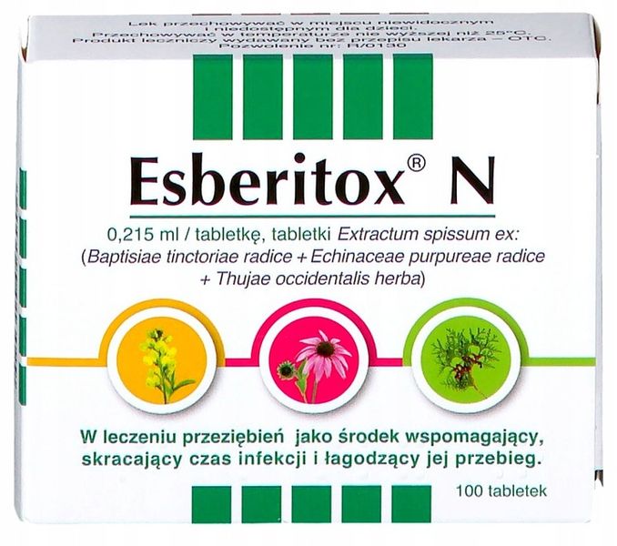 ESBERITOX N lek na przeziębienie 100 tabletek - Arena.pl