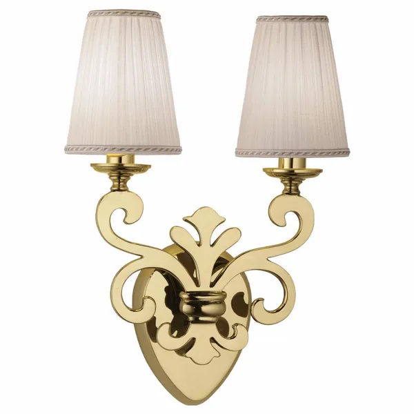 Angielska lampa FIOCCO 8295 AMPLEX ścienna do przedpokoju złota - Arena.pl