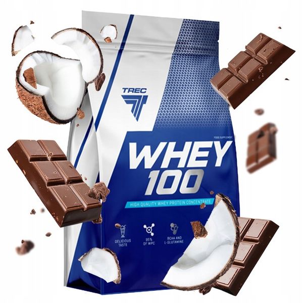 TREC ODŻYWKA BIAŁKOWA Premium 900G WHEY PROTEIN 100 BIAŁKO Koktajl WPC ...