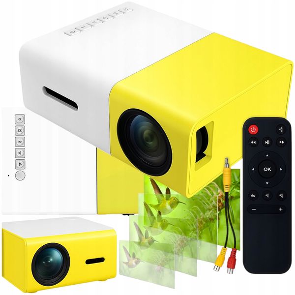 Kup MINI RZUTNIK PRZENOŚNY PROJEKTOR LED FULL HD PRO KINO DOMOWE PILOT ...