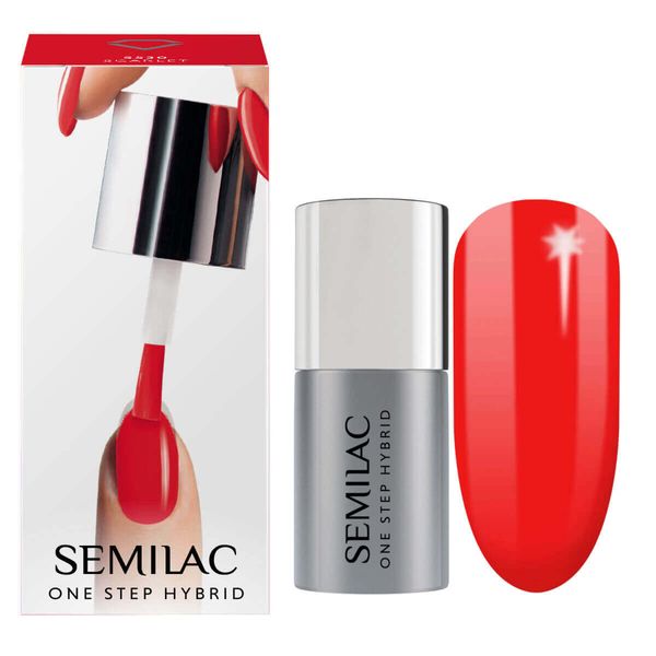 Kup SEMILAC One Step Lakier Hybrydowy S530 HYBRID SCARLET 5ml na arena ...