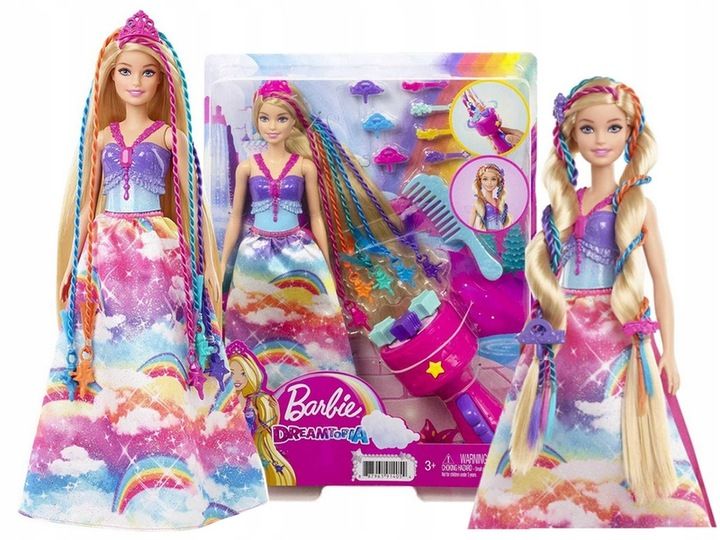 Kup LALKA BARBIE KSIĘŻNICZKA ZAKRĘCONE PASEMKA na arena.pl i ciesz się ...