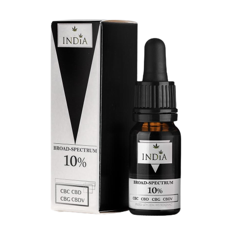 INDIA - EKSTRAKT Z KONOPI SIEWNYCH BROAD SPECTRUM CBD 10% (10ML) - Arena.pl