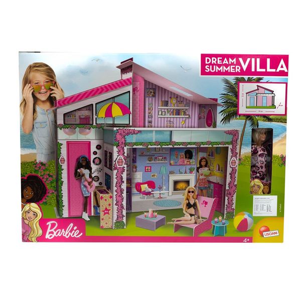 PEPCO Zestaw Barbie lalka i tekturowy domek - Arena.pl