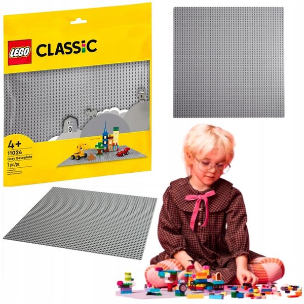 LEGO CLASSIC SZARA PŁYTKA KONSTRUKCYJNA DO KLOCKÓW PREZENT DLA DZIECKA ...