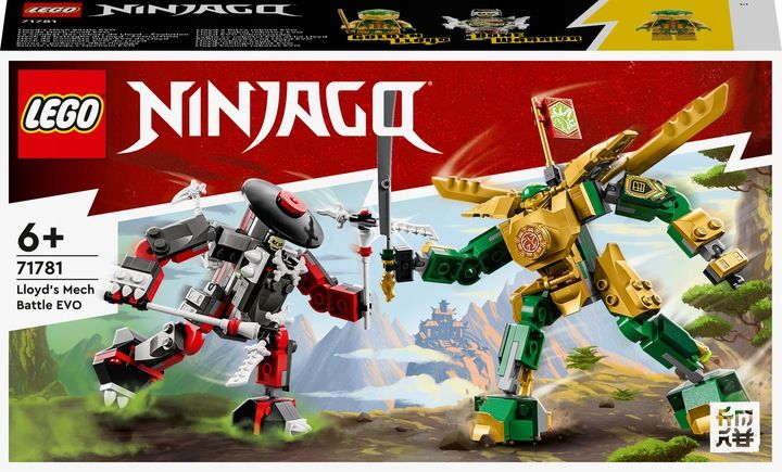 LEGO Ninjago Starcie Lloyda z Mechem EVO 71781 - Arena.pl