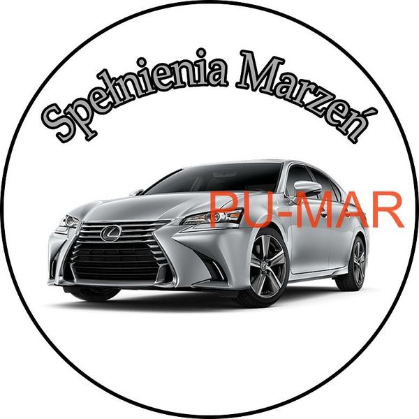 Kup Opłatek na tort Lexus Samochód Auto Logo Fura Bryka Lex Tekst ...
