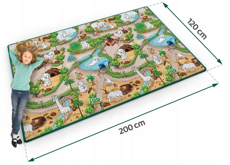 Kup mata piankowa do malowania Zoo 200 cm MAŁPISZON na arena.pl i ciesz ...