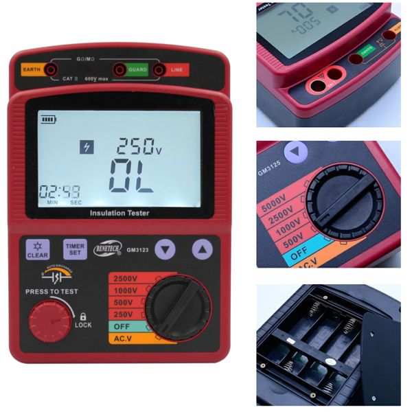 MIERNIK REZYSTANCJI IZOLACJI TESTER 100G BENETECH - Arena.pl