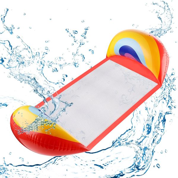 Hamak Wodny Materac Mata Powietrzna Czerwona - Arena.pl