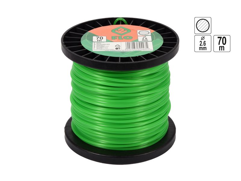 ŻYŁKA TNĄCA DO KOS I PODKASZAREK 2.6 MM 70 MB FLO 89443 OKRĄGŁA - Arena.pl