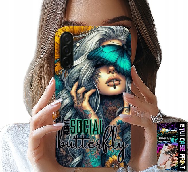 Kup ETUI DO SAMSUNG GALAXY A26 5G - ANTI SOCIAL, BUTTERFLY, MOTYLEK ...