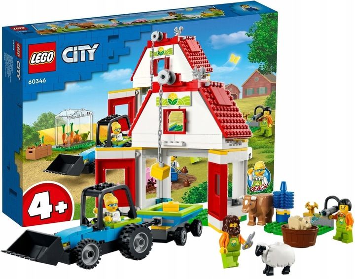 LEGO CITY STODOŁA I ZWIERZĘTA GOSPODARKIE ZESTAW 60346 PREZENT NOWY ...