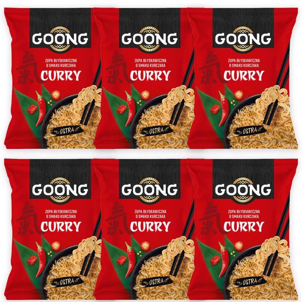 Goong Zupa Błyskawiczna o smaku kurczaka curry 65 g x 6 sztuk - Arena.pl