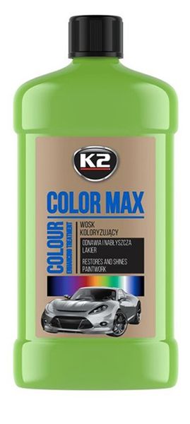 K2 COLOR MAX Koloryzujący wosk nabłyszczający, 500 ml, jasnozielony ...