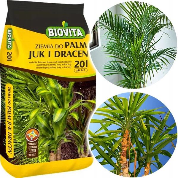 ZIEMIA PODŁOŻE DO PALM JUK I DRACEN 20L BIOVITA - Arena.pl