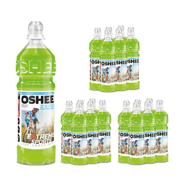 18x OSHEE Sports Drink ZERO limonka - mięta 750 ml - Arena.pl