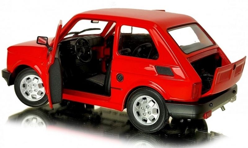 WELLY MALUCH FIAT 126P 1:21 SAMOCHÓD KOLEKCJONERSKI czerwony - Arena.pl