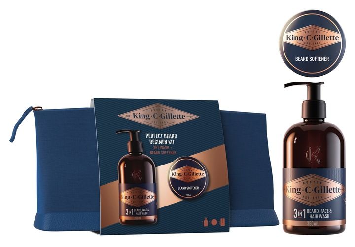 Kup King C. Perfect Beard Regimen Kit by Gillette for Men Zestaw do ...