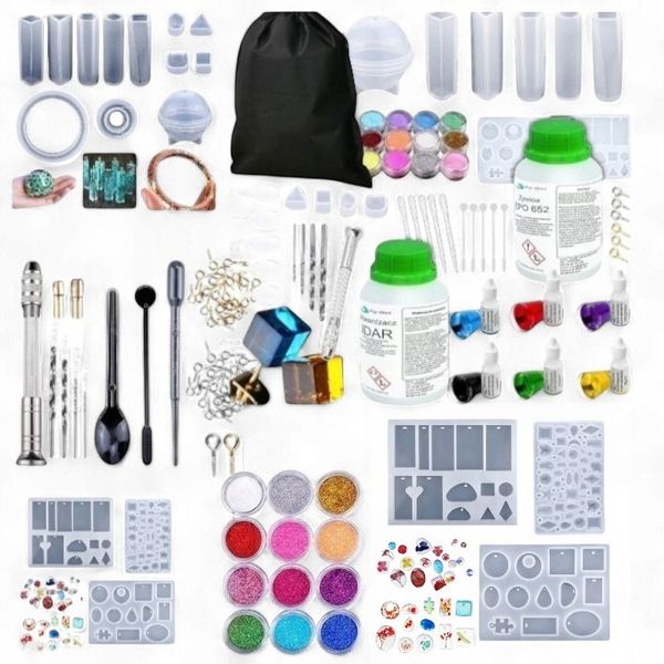 Zestaw Prezentowy form F5 z żywicą epoksydową do biżuterii diy barwnik ...