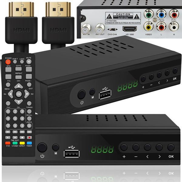 Kup DEKODER TUNER TELEWIZJI TV NAZIEMNEJ FULL HD DVB-T2 HEVC H.265 na ...