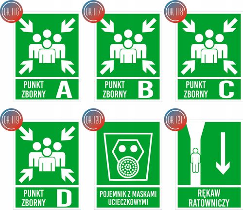 Kup Tabliczka grawer informacyjna piktogram 20x15 miejsce zbiórki do ...