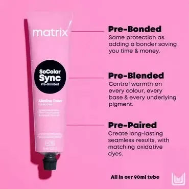MATRIX SoColor Sync Pre-Bonded Alkaline Toner 8V 90ml - Arena.pl