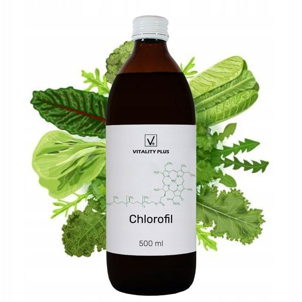 Chlorofil w Płynie Naturalny - 500ml - Oczyszczanie Odkwaszanie Detox ...