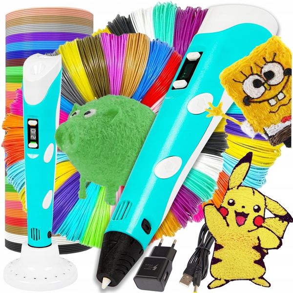Kup ZESTAW XL MAGICZNY DŁUGOPIS 3D PEN DRUKARKA + WKŁADY 115M DLA ...