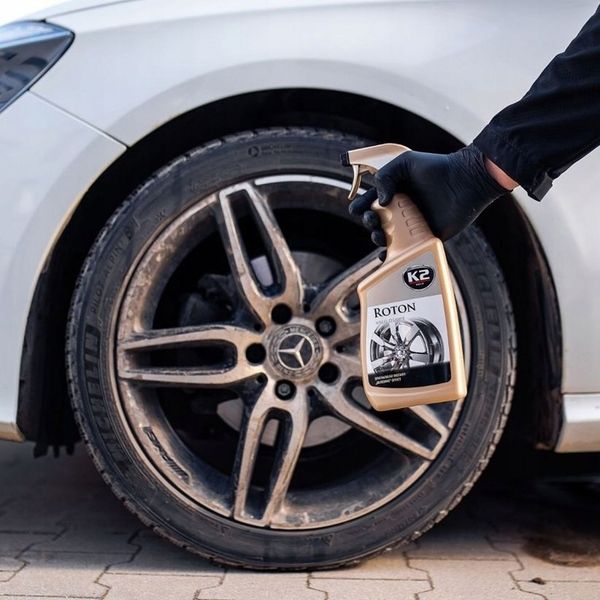 K2 ROTON PŁYN CZYSZCZENIA MYCIA FELG KÓŁ KOŁPAKÓW KRWAWA FELGA 700ML 2 ...