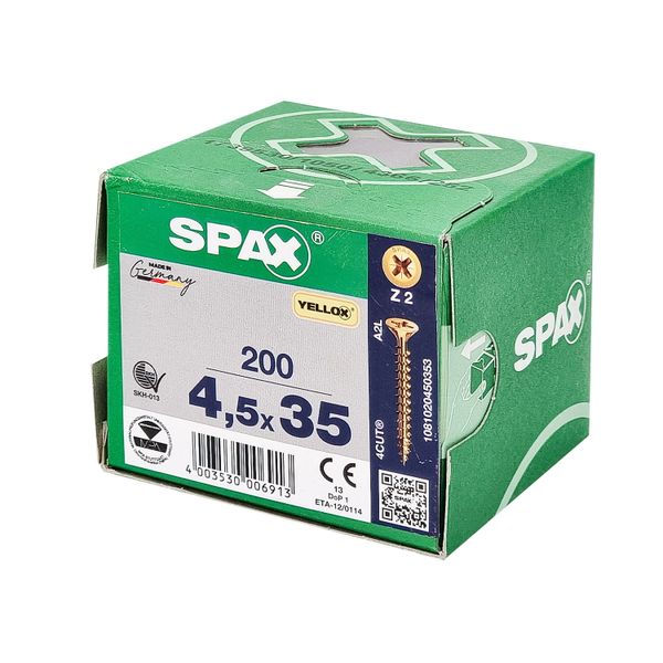 Wkręty uniwersalne SPAX 4.5 x 35 200 szt. PZ2 - Arena.pl