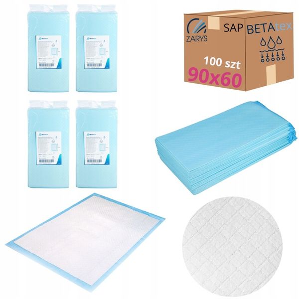 Kup Podkłady chłonne PREMIUM SAP 90x60 higieniczne BETAtex+ by ZARYS ...