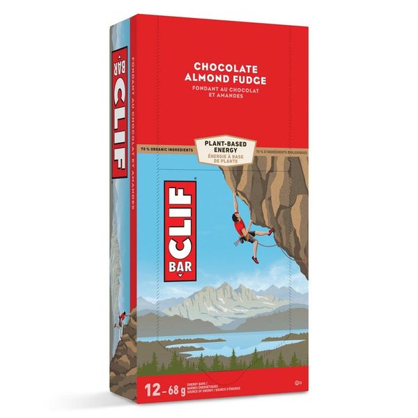 Kup Clif Bar Chocolate Almond Fudge baton energetyczny 68 g 12 sztuk na ...