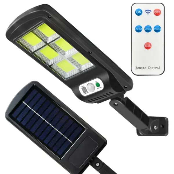 Lampa solarna 96 led cob z czujnikiem ruchu zmierzchu mała kompaktowa ...
