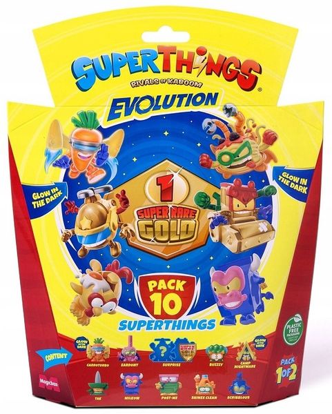 SUPER THINGS 13 SERIA SUPER ZINGS - EVOLUTION - ZESTAW 10 FIGUREK 1/2 ...