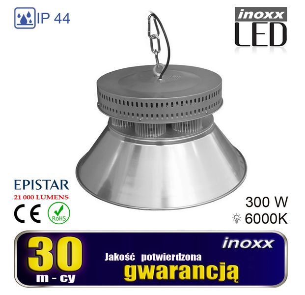 Lampa przemysłowa led 300w high bay cob 27 000lm 6000k zimna - Arena.pl