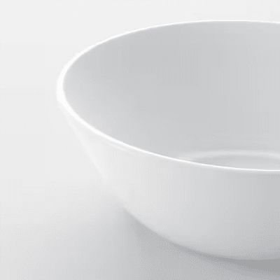 Kup ZESTAW MISECZEK OFTAST 15 cm komplet 12 szt białe szkło hartowane ...