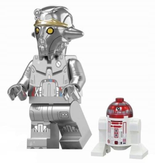 Klocki Figurka STAR WARS Zestaw Professor Huyang DROID R4-P17 R2 D2 ...