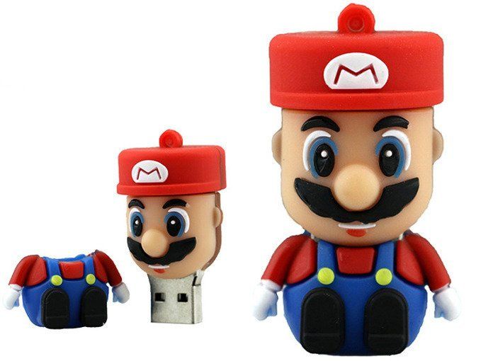 PENDRIVE USB SZYBKI FLASH DRIVE ULTRA PAMIĘĆ ZAWIESZKA PREZENT MARIO ...