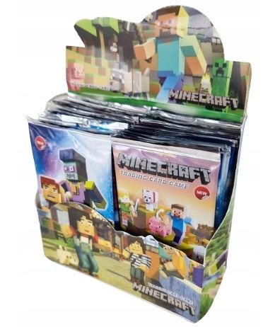 Kup KARTY MINECRAFT KOLEKCJONERSKIE 288 KART DUZY BOX XXL SASZETKI na ...