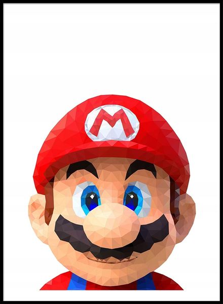 Plakat 50x70 grafika wzór MARIO 02 - Arena.pl